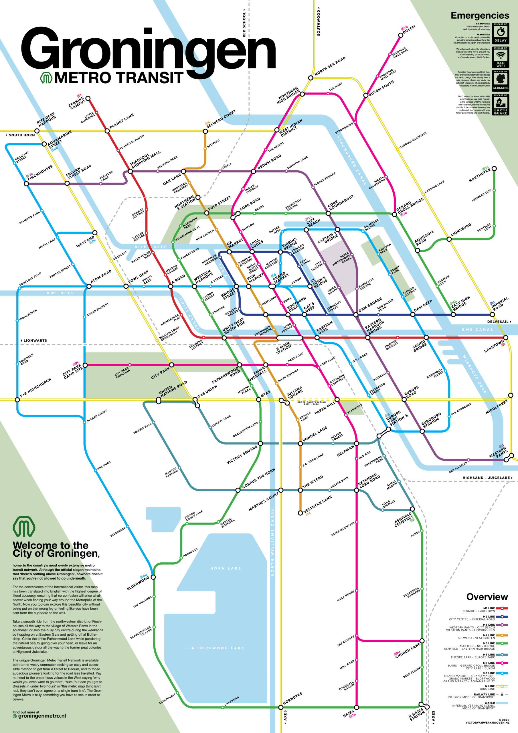 Groningen Metro Transit Map (2020) – Victor van Werkhooven ...