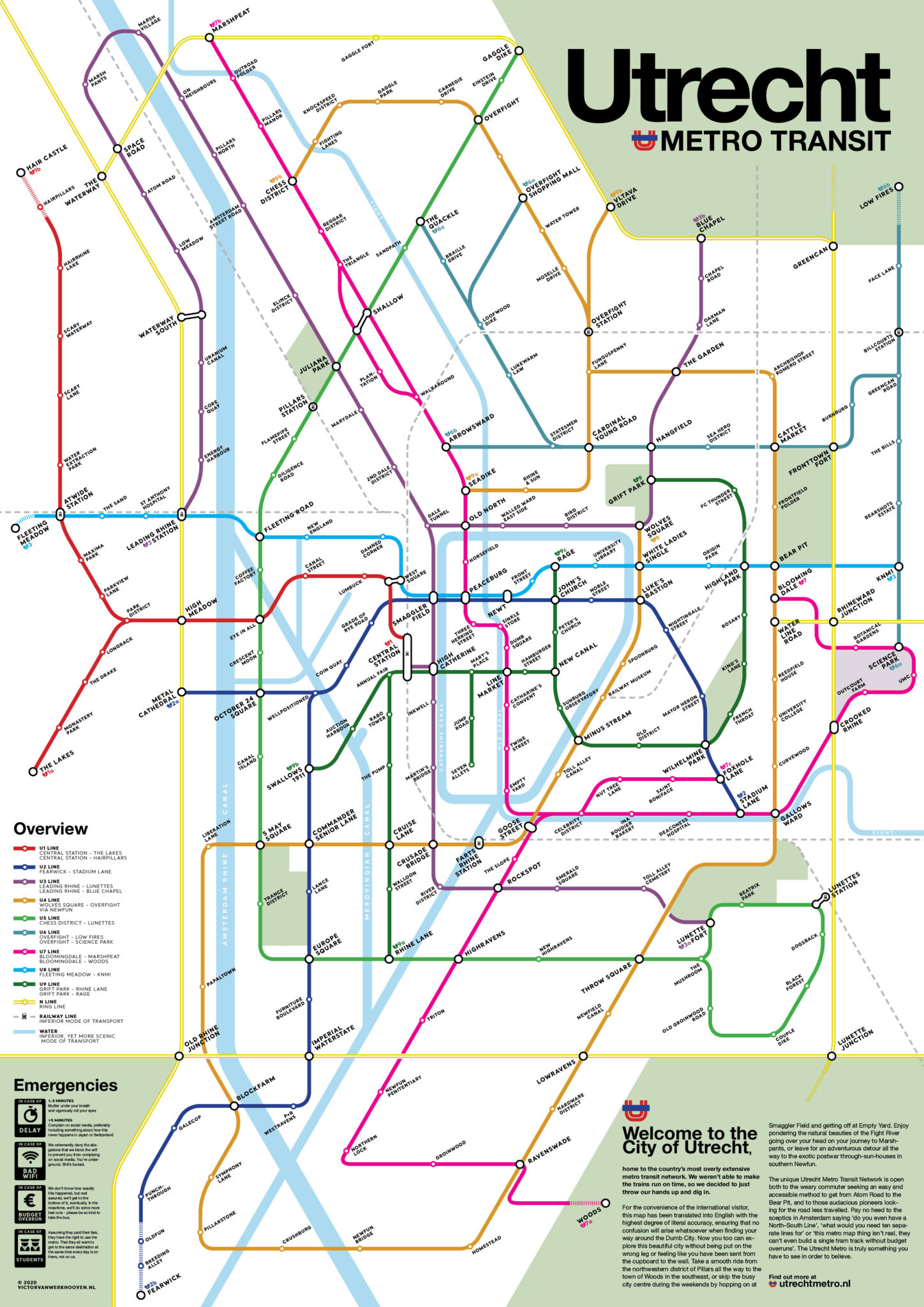 Utrecht Metro Transit Map (2020) – Victor van Werkhooven | Photography ...